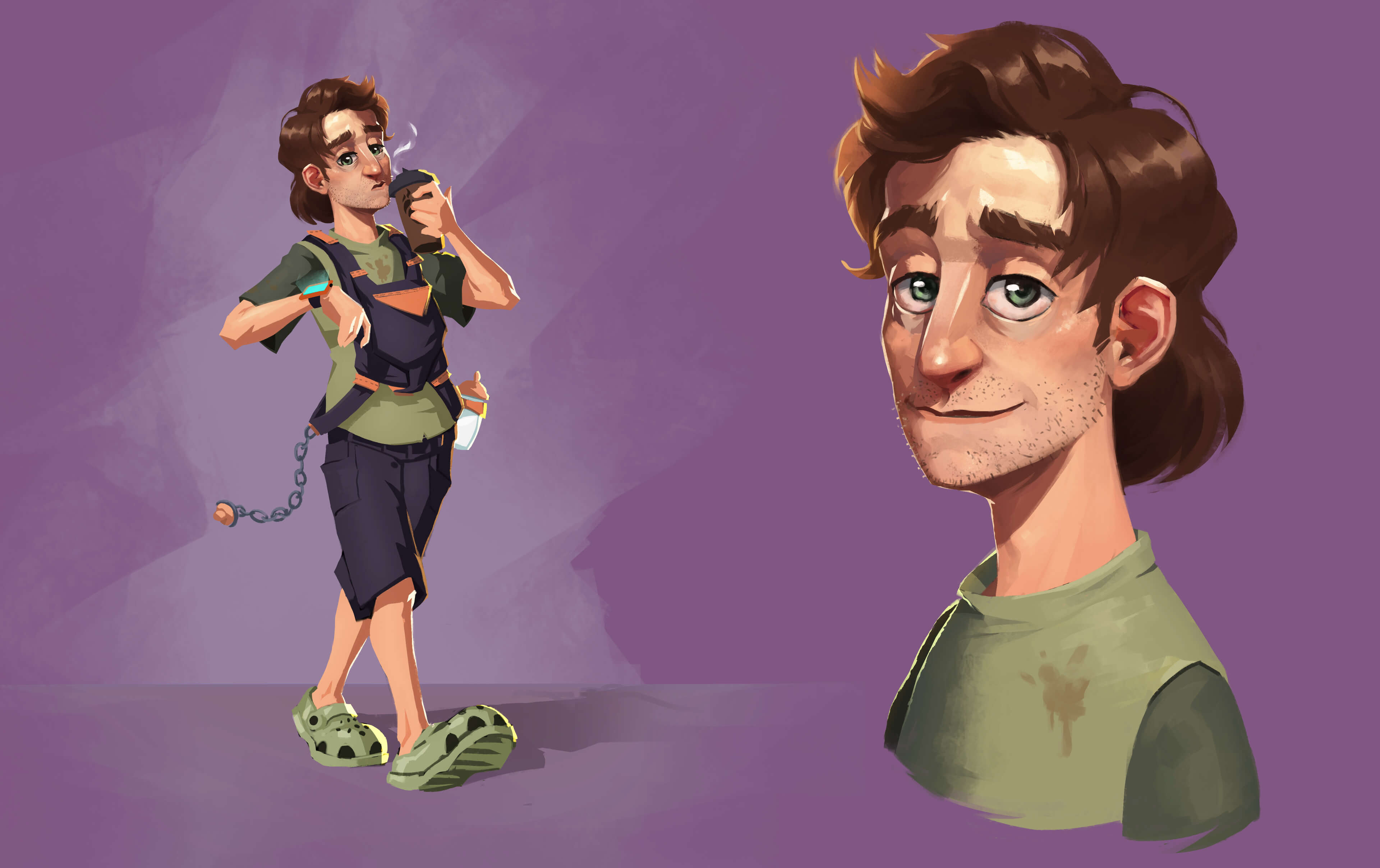 Pixar style father - projects - peacoxstudio.com