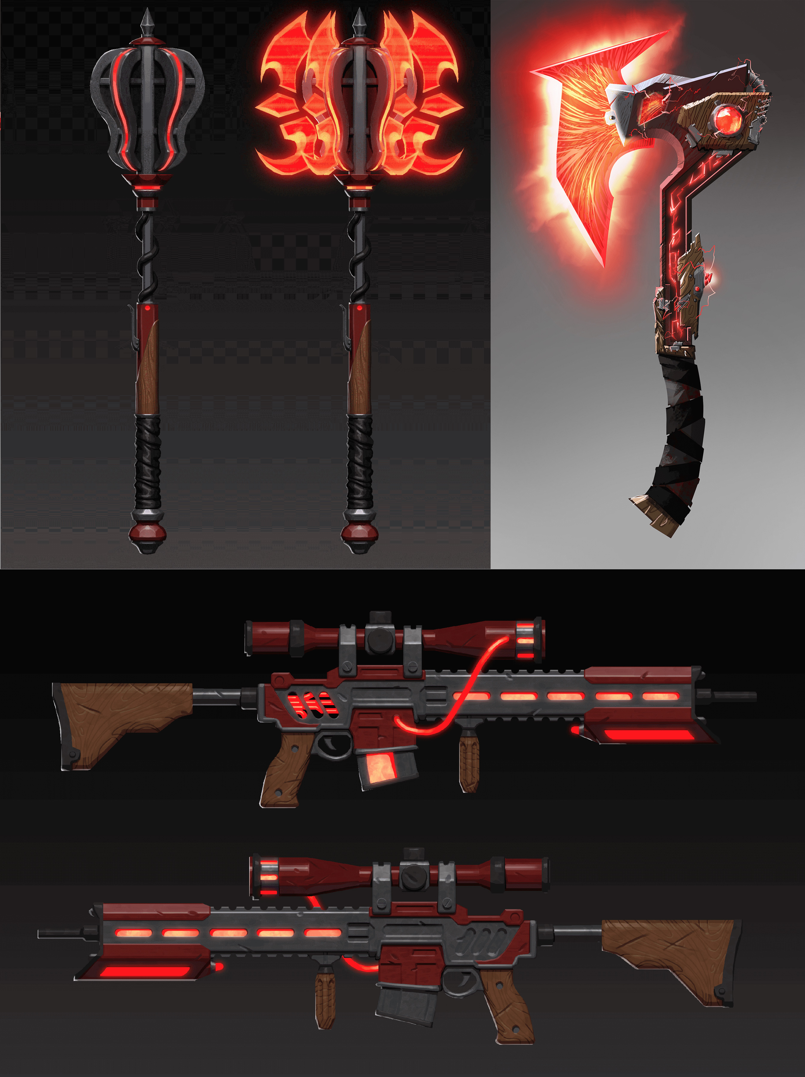 Rushaway Weapons - projects - peacoxstudio.com